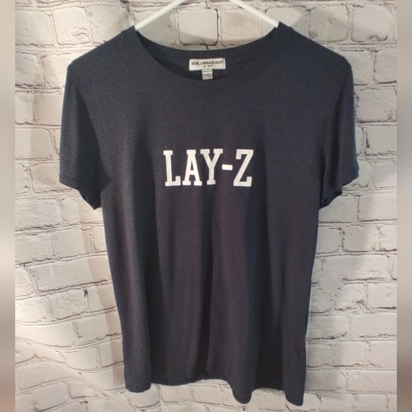 Sub_Urban Riot | Tops | Suburban Riot Lazy Lay Z Blue Tee Shirt M ...